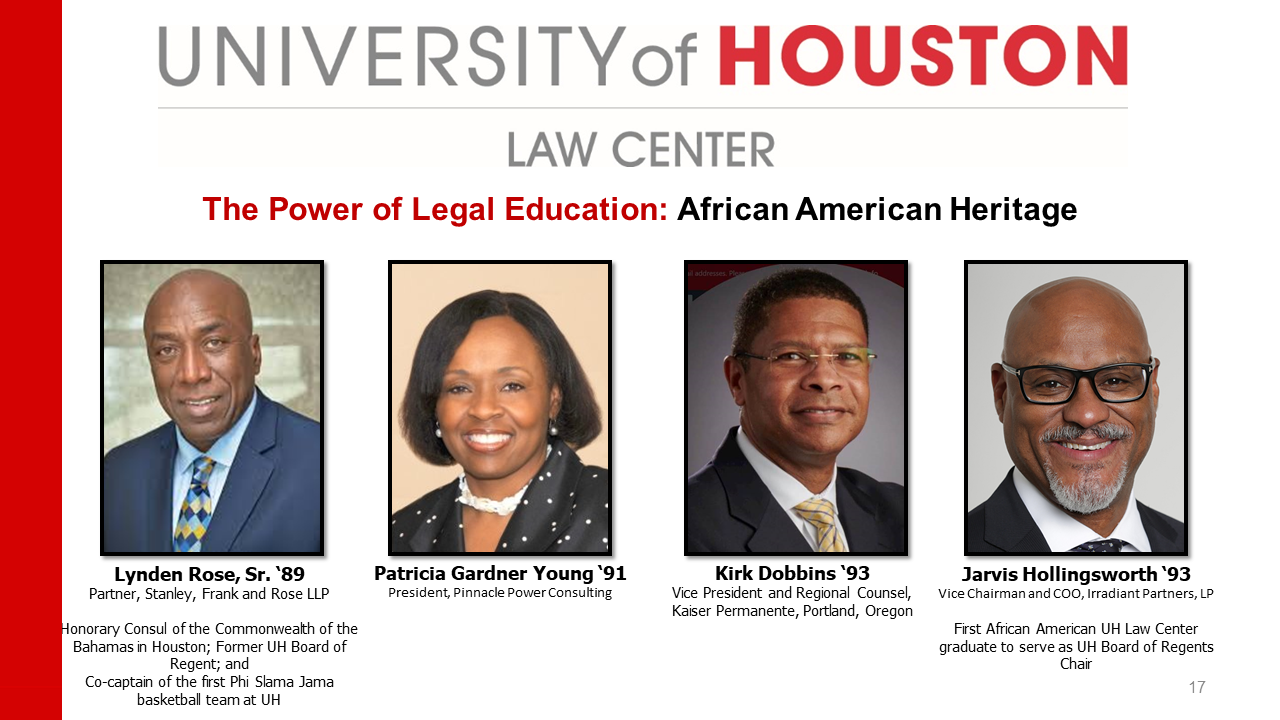 University of Houston Law Center - The Power of Legal Education: Black ...