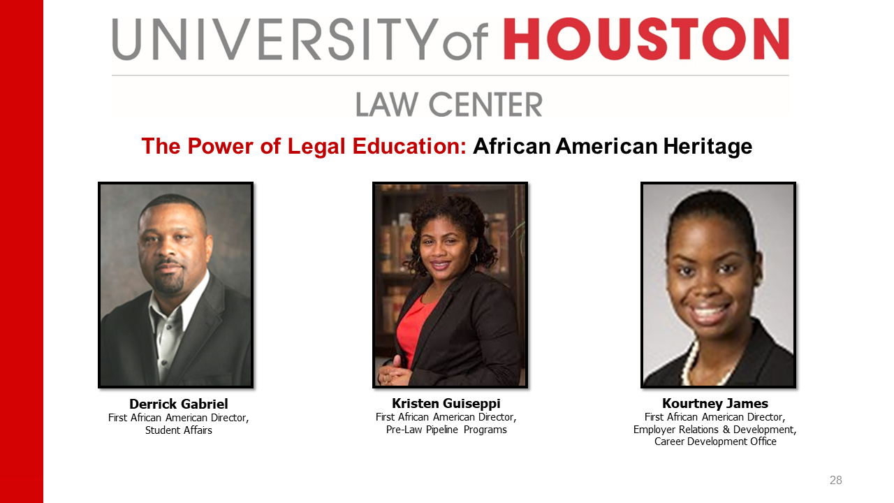 University of Houston Law Center - The Power of Legal Education: Black ...
