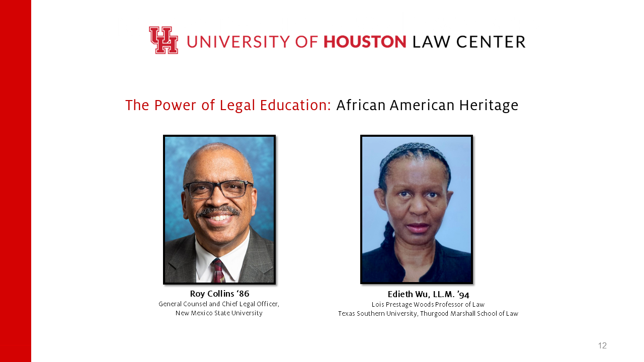 University of Houston Law Center - The Power of Legal Education: Black ...