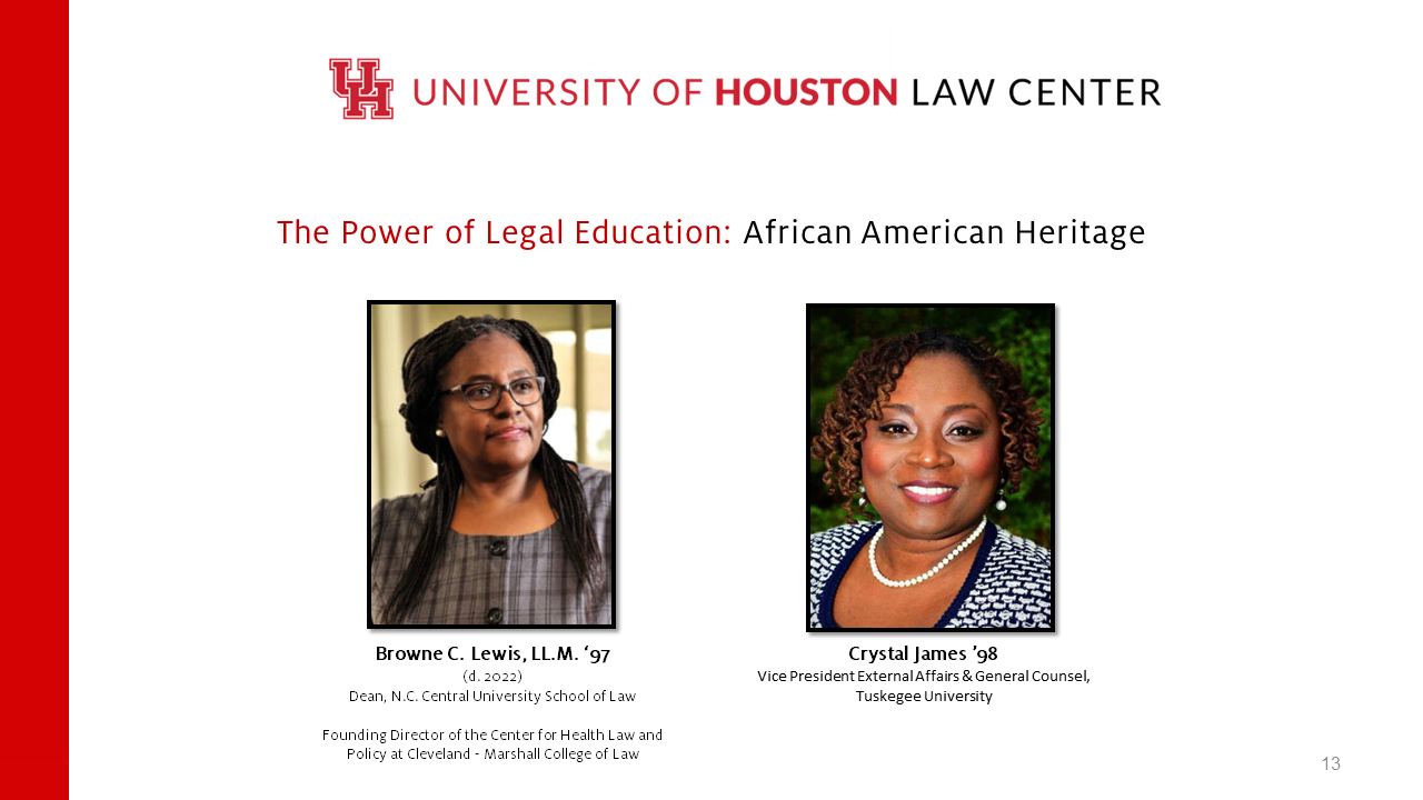 University of Houston Law Center - The Power of Legal Education: Black ...