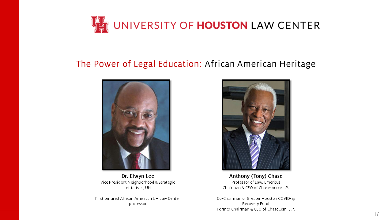 University of Houston Law Center - The Power of Legal Education: Black ...