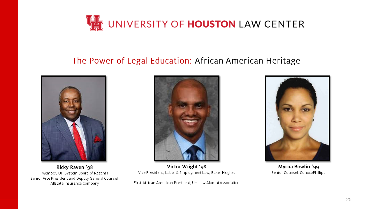 University of Houston Law Center - The Power of Legal Education: Black ...