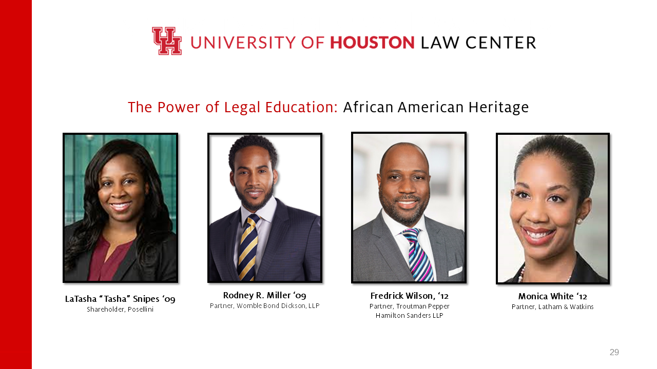 University of Houston Law Center - The Power of Legal Education: Black ...