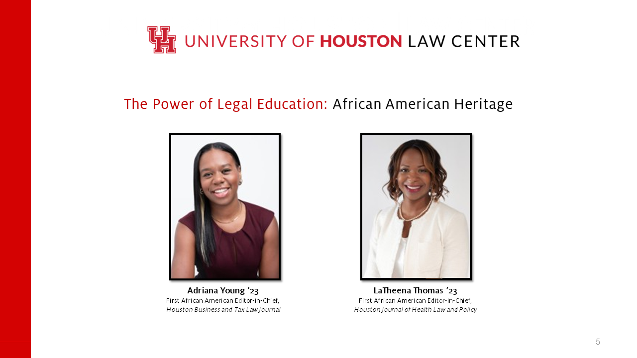 University of Houston Law Center - The Power of Legal Education: Black ...