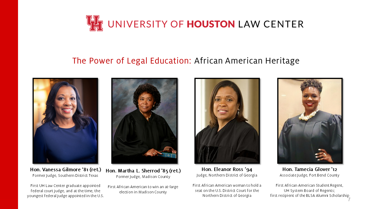 University of Houston Law Center - The Power of Legal Education: Black ...