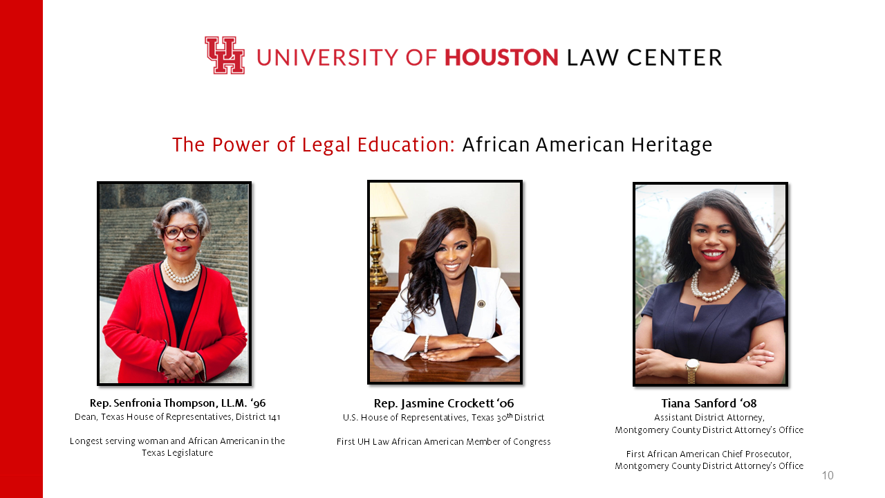 University of Houston Law Center - The Power of Legal Education: Black ...