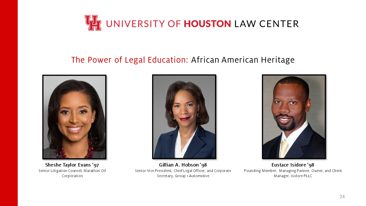 University of Houston Law Center - The Power of Legal Education: Black ...