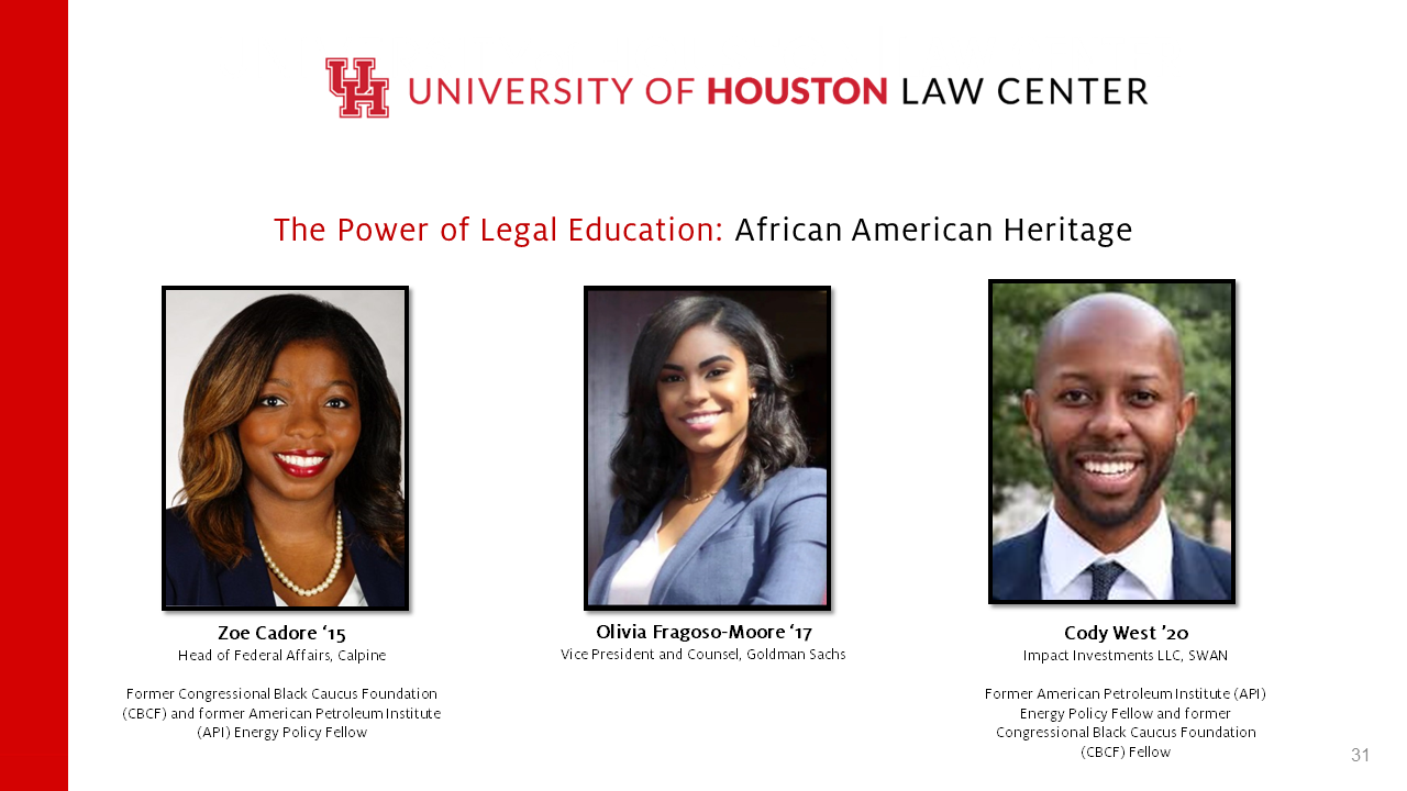 University of Houston Law Center - The Power of Legal Education: Black ...