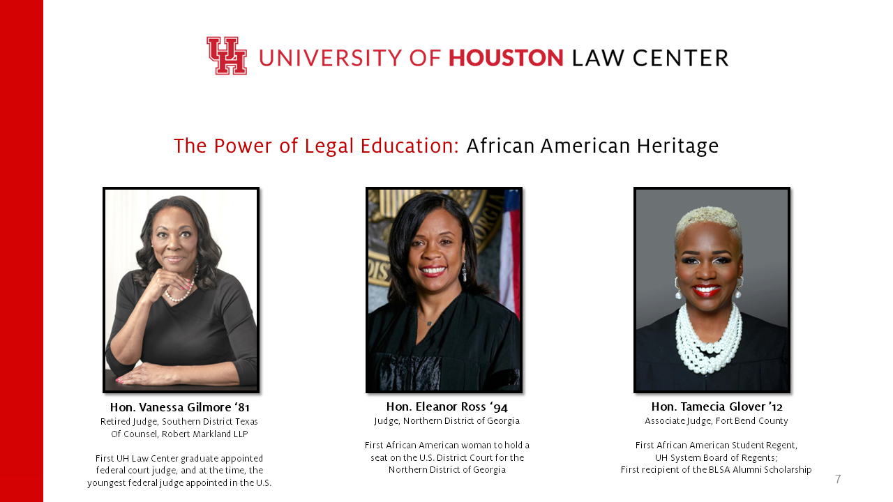 University of Houston Law Center - The Power of Legal Education: Black ...
