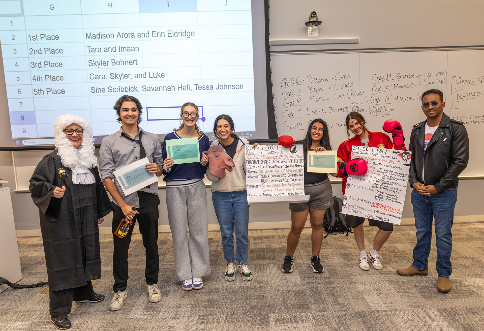 UH Law Students Channel Contracts Cases for Halloween Fun