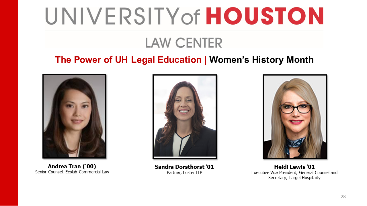 UHLC Women's History Celebration - University of Houston Law Center
