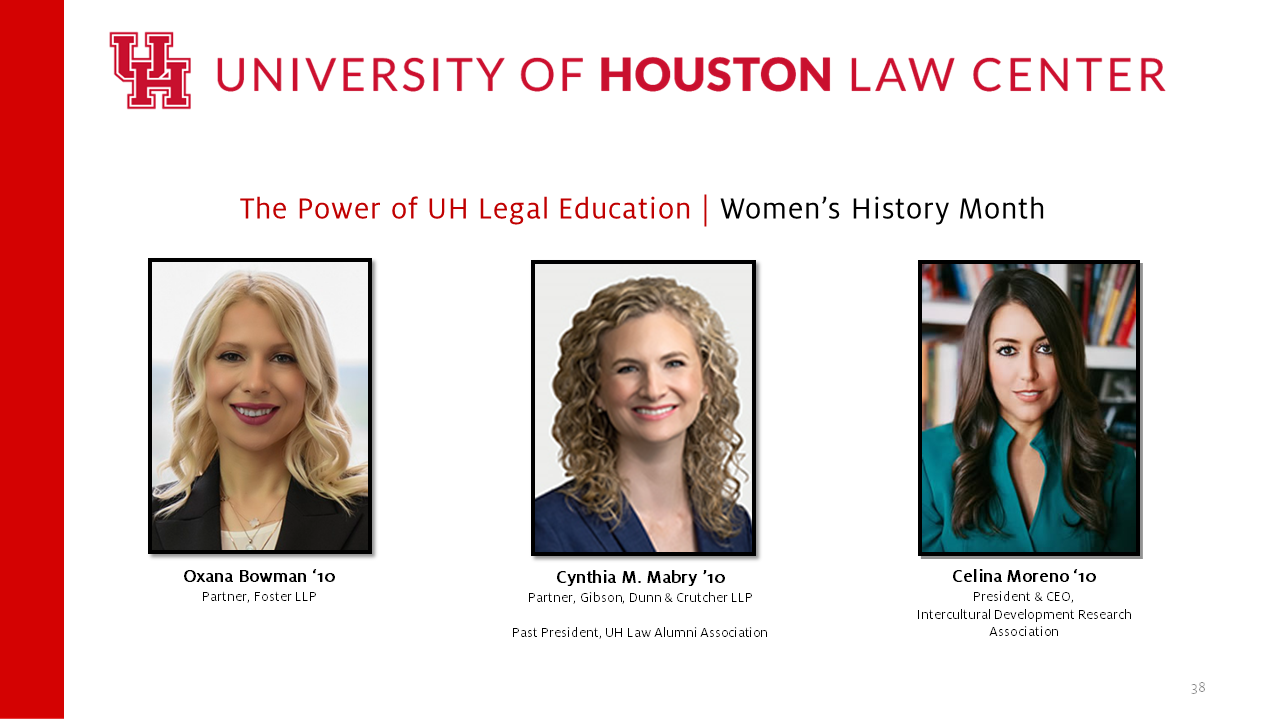 UHLC Women's History Celebration - University of Houston Law Center